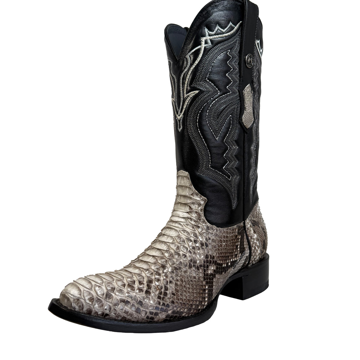 Python Vidreado Black Kabul Top Leather Sole – La Herradura Western Wear