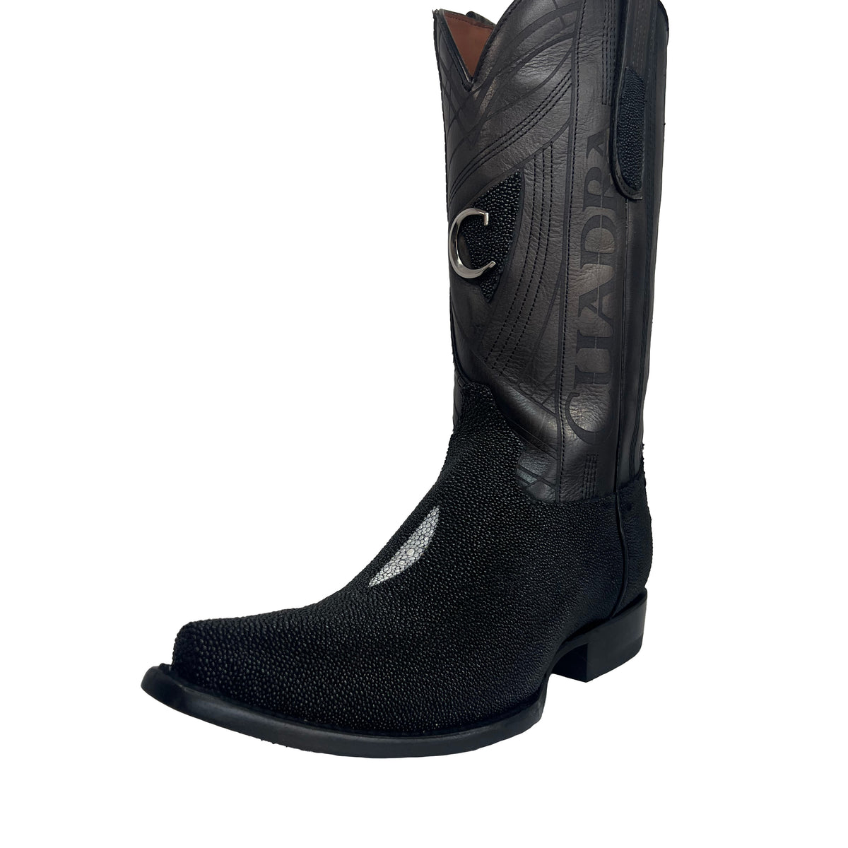 Bota De Mantarraya Negro - Cuadra -Puntiagudo – La Herradura Western Wear